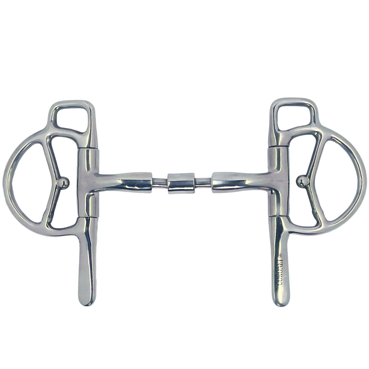Coronet Half Cheek Bit with Center Roller, 3 1/2" | Saddles Canada