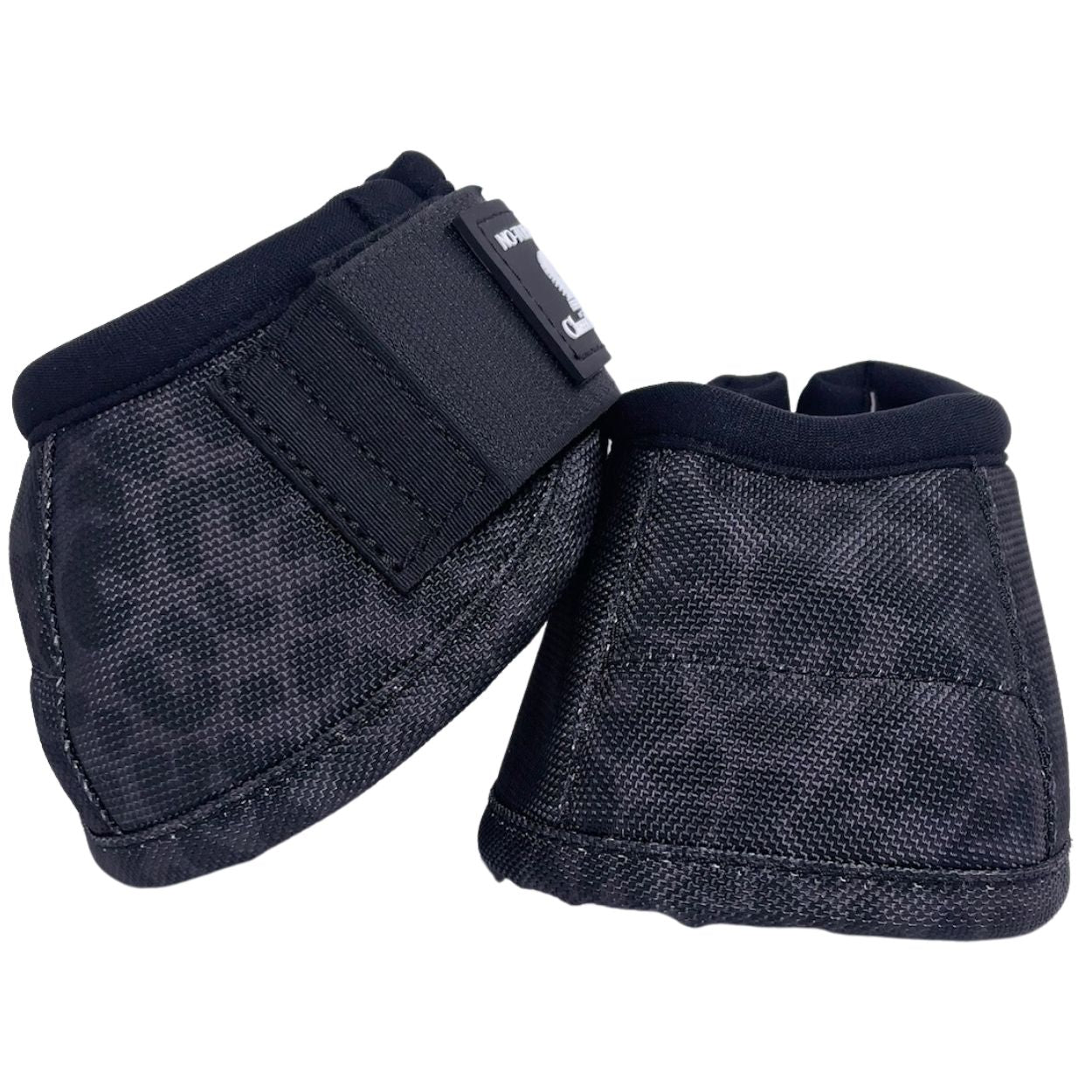 Classic Equine Black Leopard Dy•No-Turn DL Bell Boots | Saddles Canada