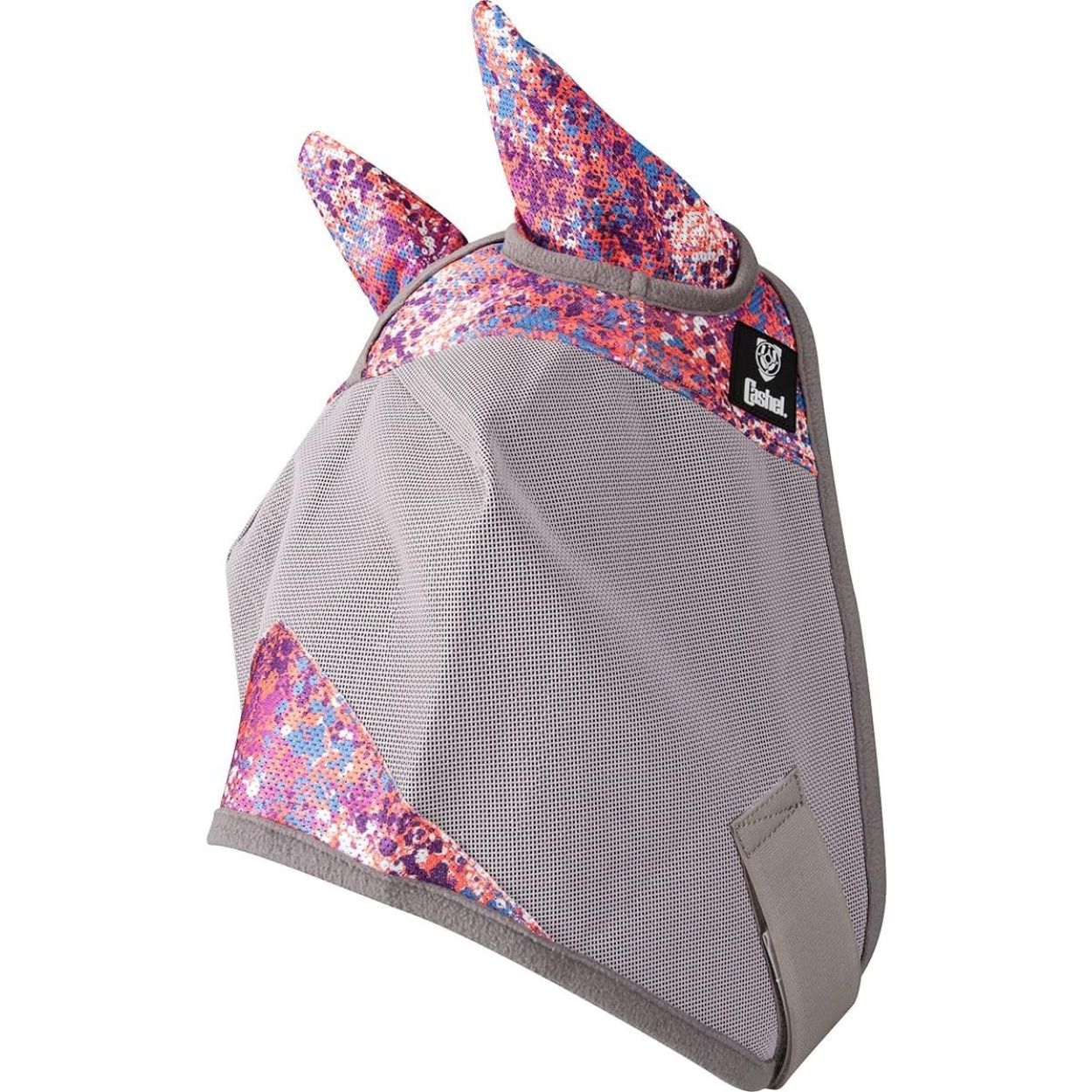 Cashel Crusader Fly Mask, Standard with Ears, Splash, Yearling/Large P ...
