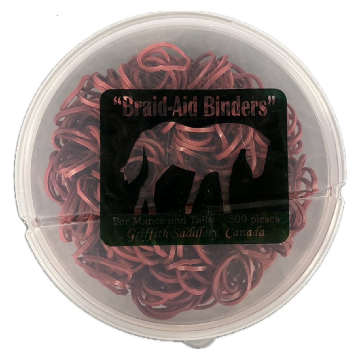 Griffith Mane & Tail Braid Rubber Bands, Chestnut | Saddles Canada