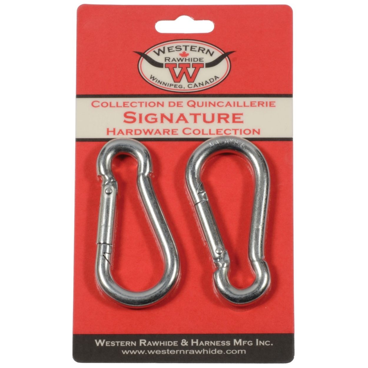 Western Rawhide 8mm Spring Hooks, 2 Pack | Saddles Canada