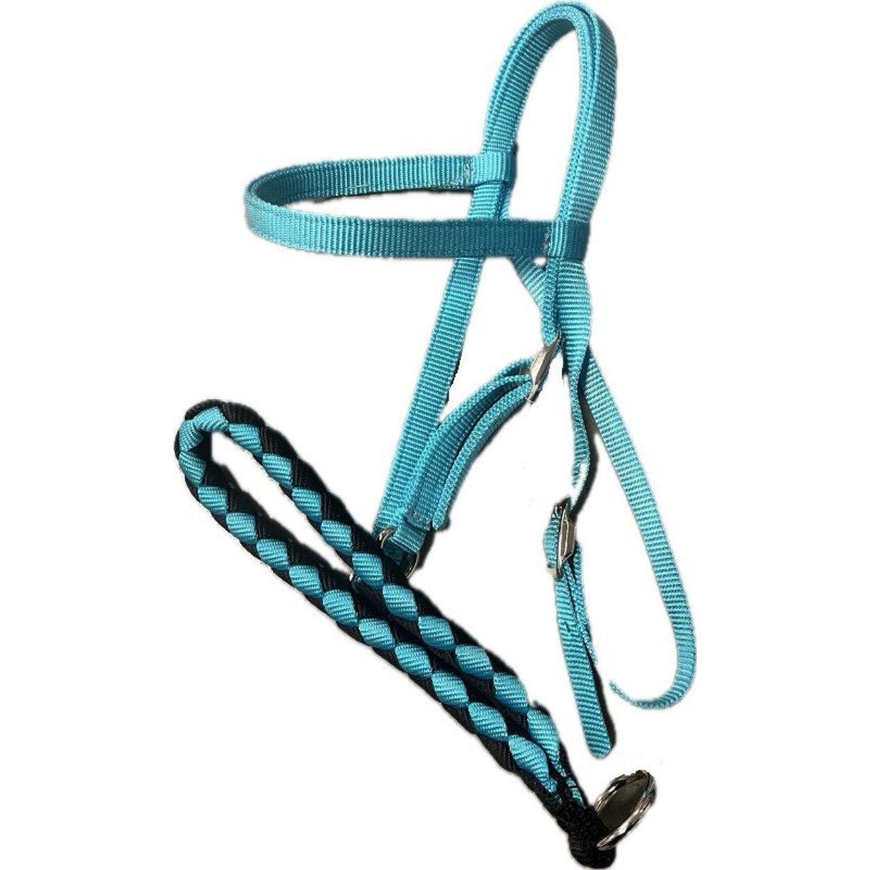 Triple E Nylon Mini Bosal, Turquoise | Saddles Canada