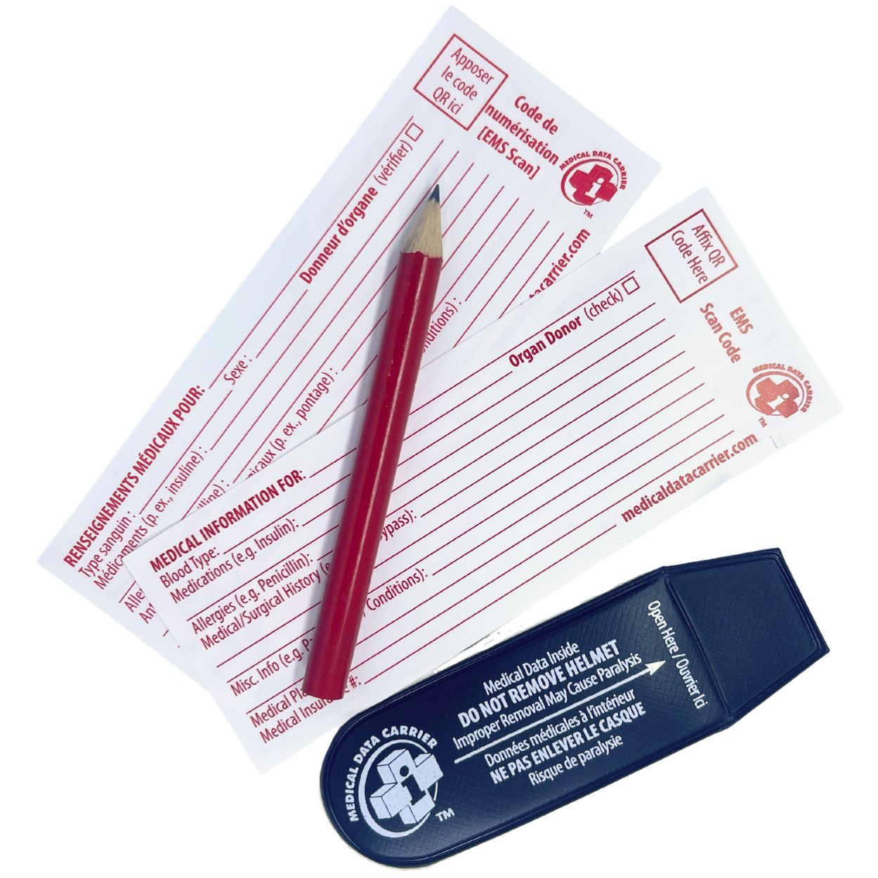 Medical Data Carrier for Helmets | Saddles Canada