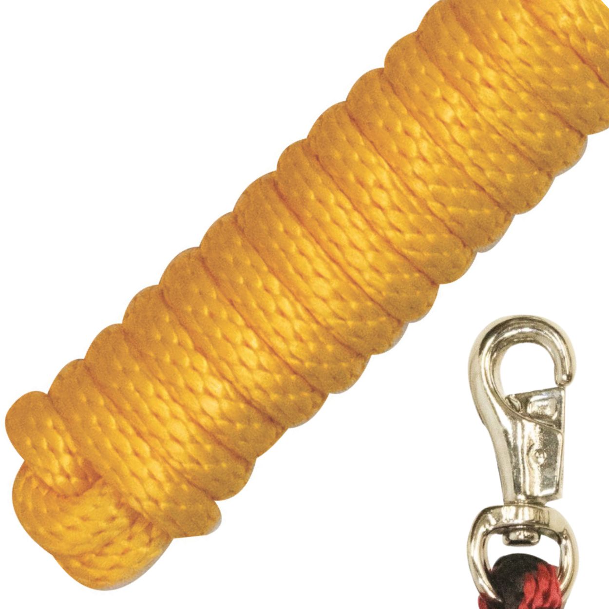 Western Rawhide Nickel Plated Snap Lead, Marigold | Saddles Canada