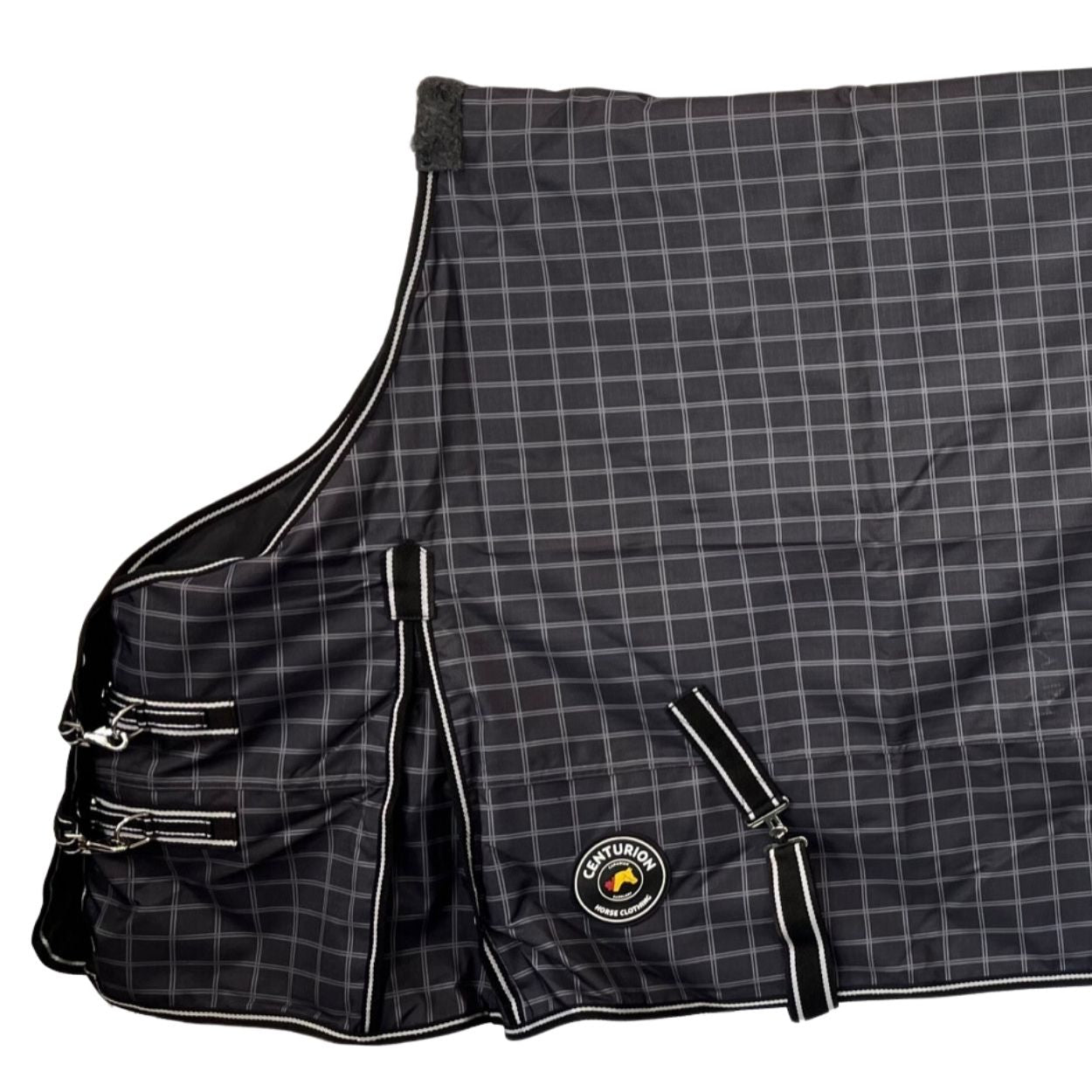 Centurion 600D Rainsheet, Charcoal Checkers | Saddles Canada