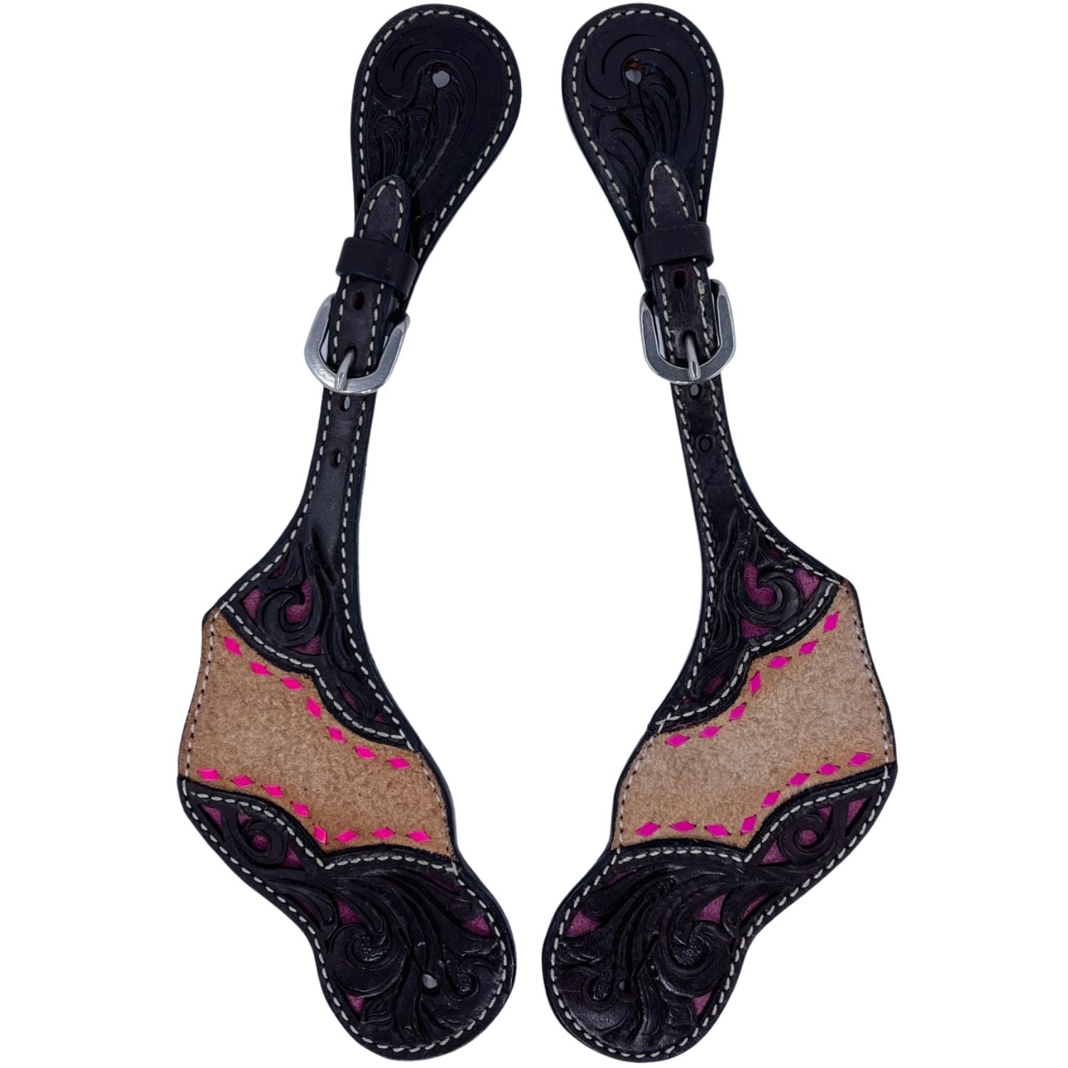 Country Legend Men's Spur Straps, Pink | Saddles Canada